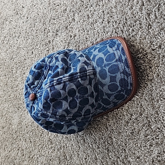 Coach | Accessories | Coach Signature Denim Baseball Cap | Poshmark